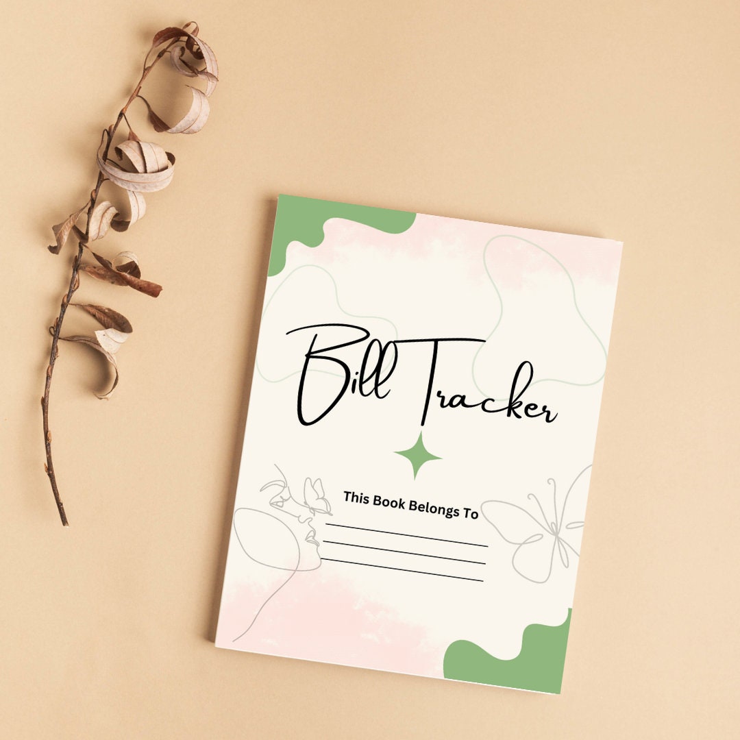 Bill Tracker With 6 Bonus Tracker Sheets - Etsy