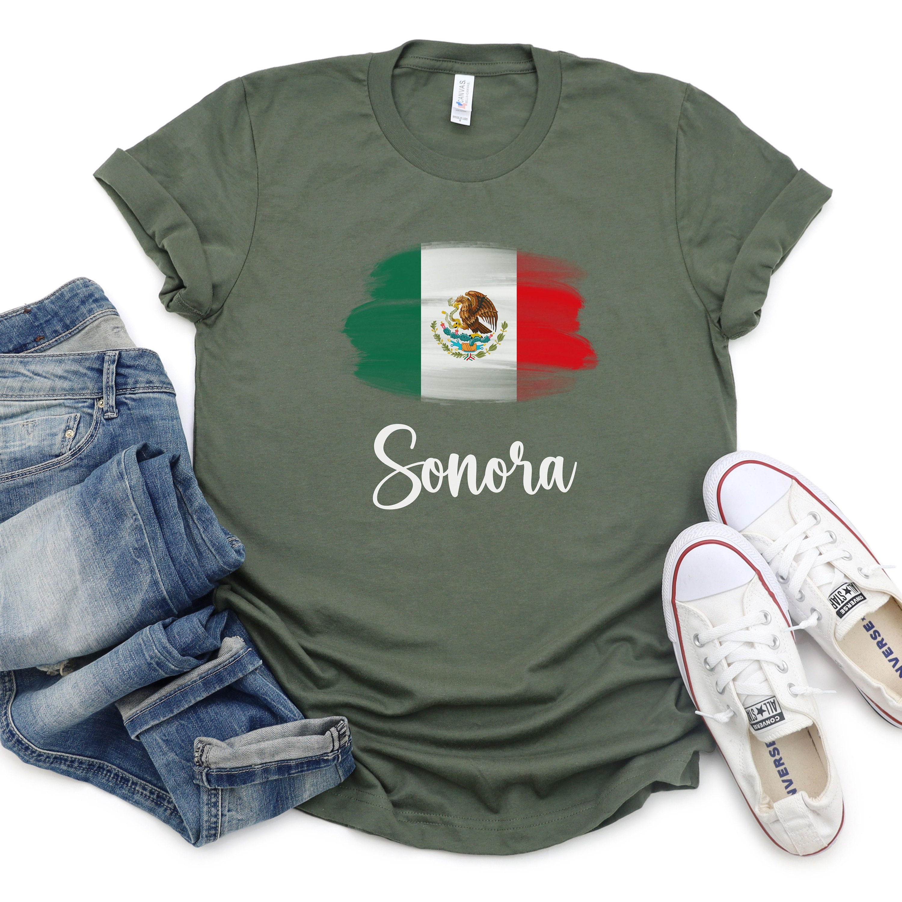 Sonora Mexican Flag T-shirt, Sonora Mexico, Sonora Gift, Sonora Shirt, Mexican Flag Shirt ...