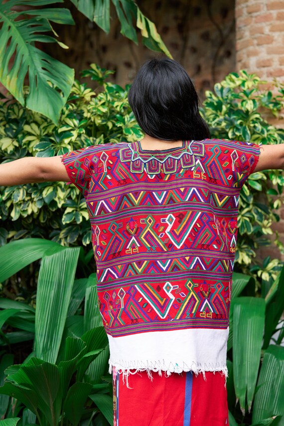 Guatemalan Huipil from Nebaj, Guatemala Textile, Trad… - Gem