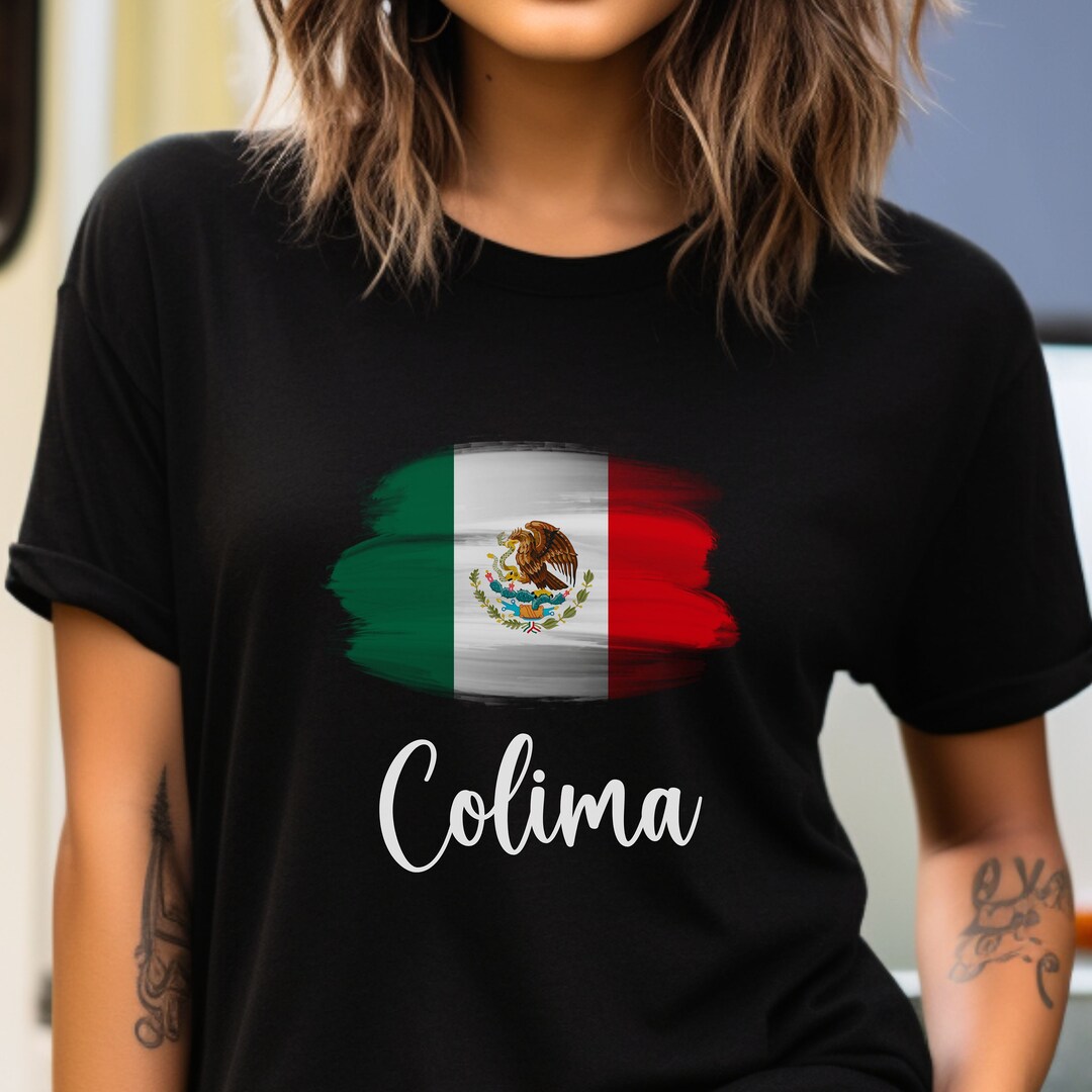 Colima Mexican Flag T-shirt, Colima Mexico, Colima Gift, Colima Shirt ...