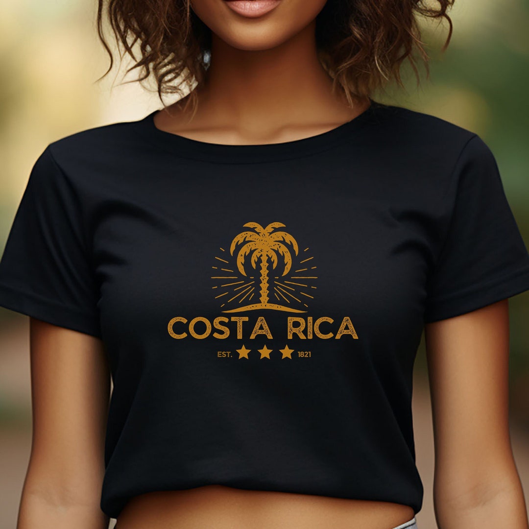 Costa Rica Palm Tree Cropped T-shirt, Costa Rican, Costa Rica Gift ...