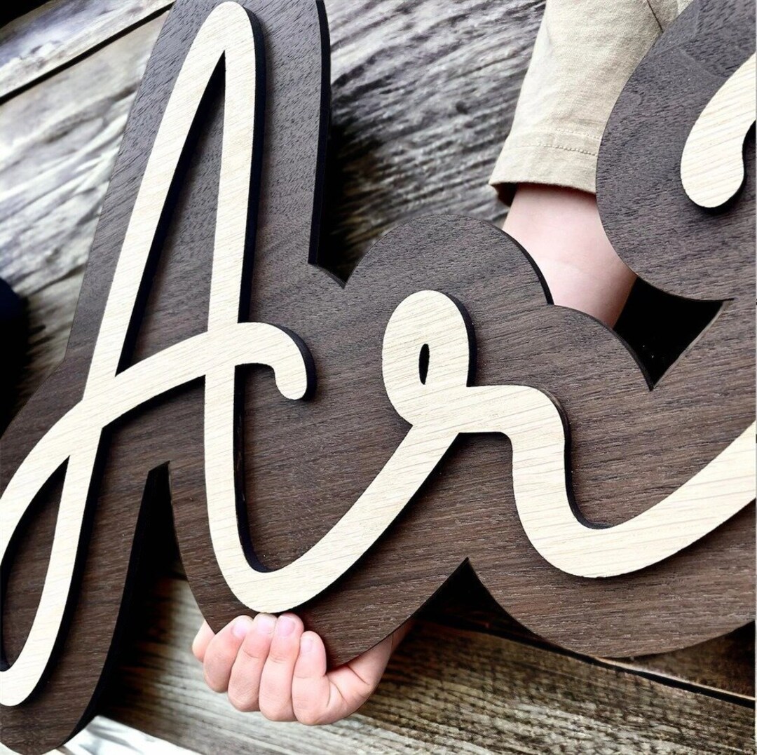 Customized Wooden Name Sign Personalized Decorative Wooden - Etsy