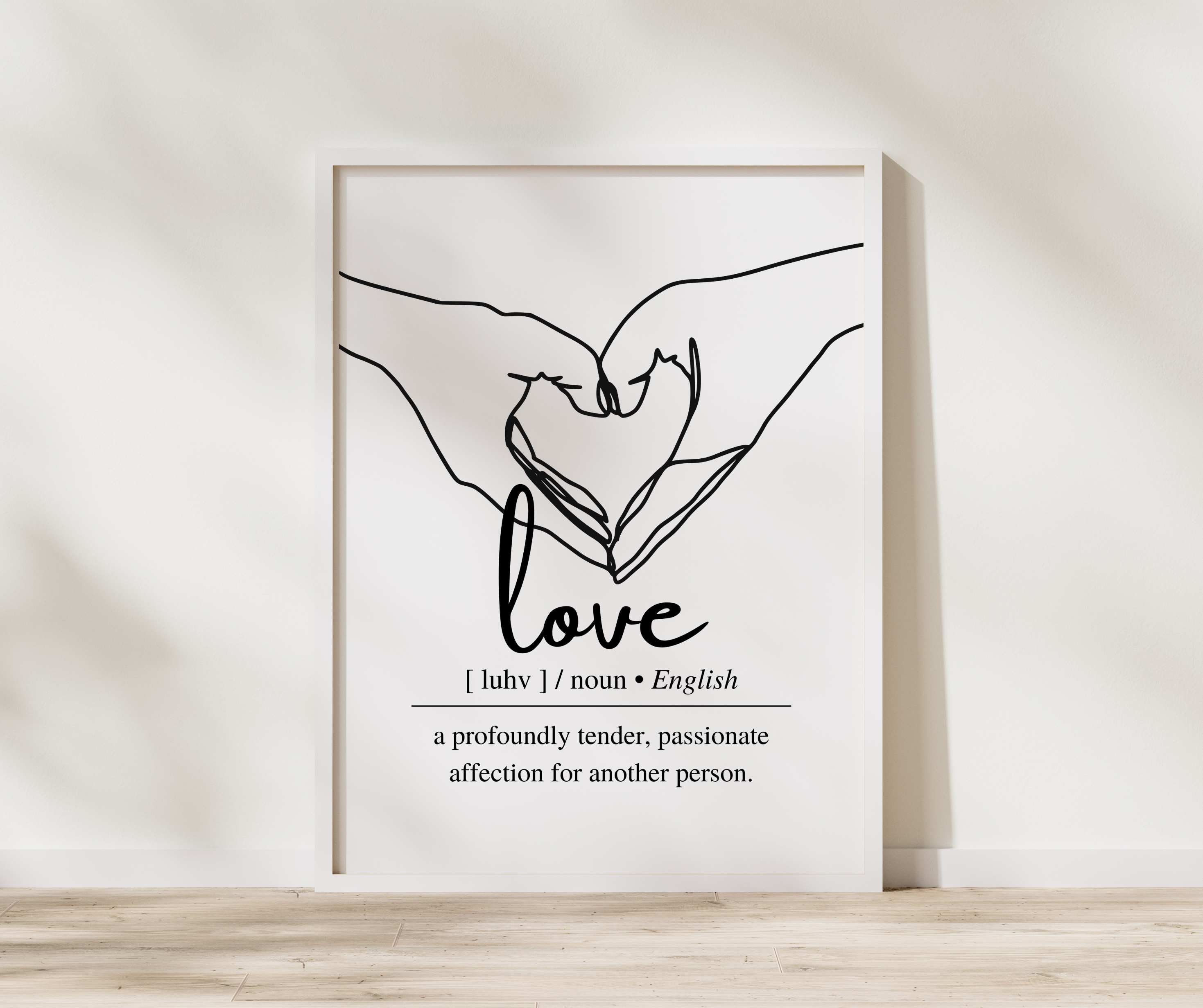 Love Definition Print Home Wall Art Nursery Poster Romantic - Etsy
