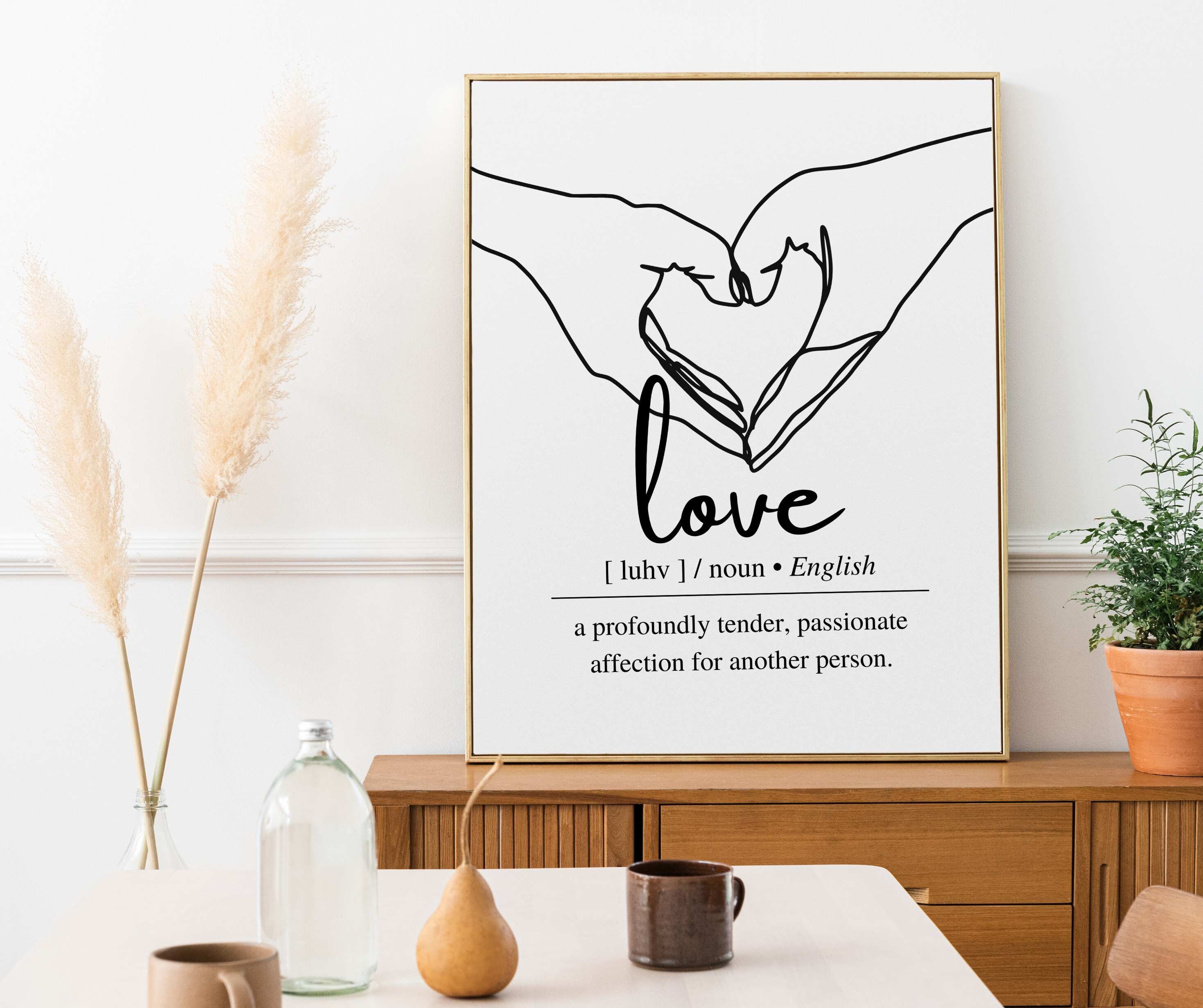 Love Definition Print Home Wall Art Nursery Poster Romantic - Etsy