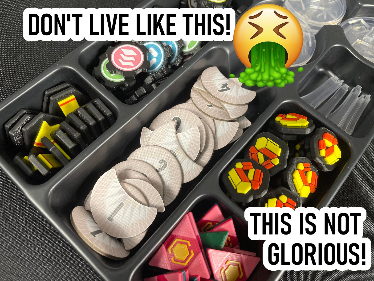 Voidfall Glory Tokens & Trays; Trays Work W/ OR W/o Gametrayz Storage ...