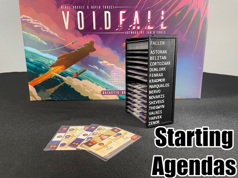 Voidfall House Trays W/ Lids to Store Tech Cards, Starting Agendas, Fallen House Cards, and ...