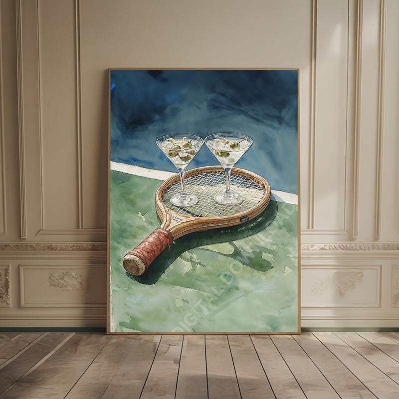 Tennis Print - Etsy