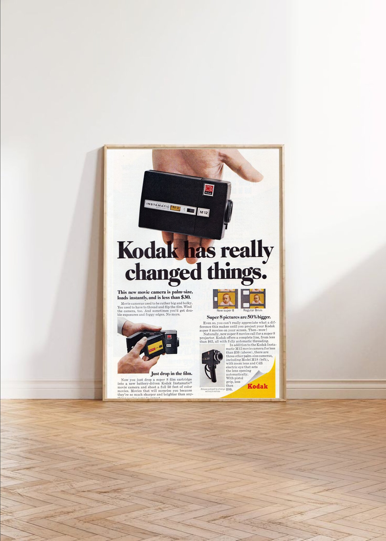 Printable Vintage Kodak Ad Poster, Printable Wall Art, Vintage Poster ...