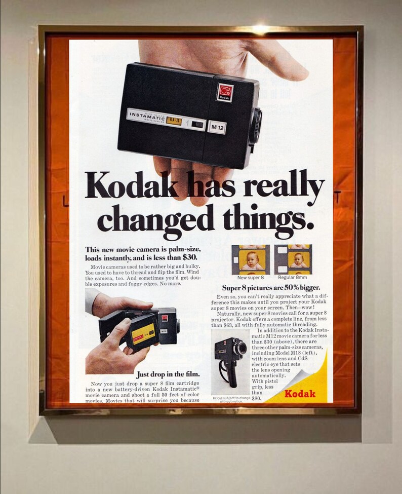Printable Vintage Kodak Ad Poster, Printable Wall Art, Vintage Poster ...
