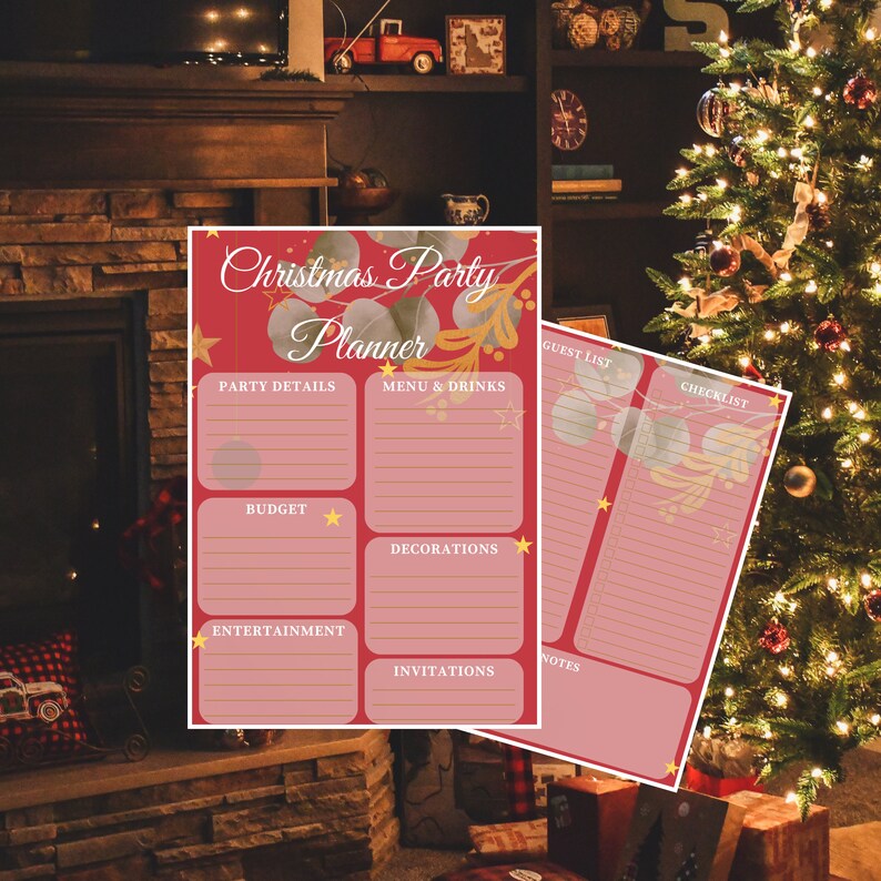 Printable Christmas Party Planner Event Organizer Holiday - Etsy