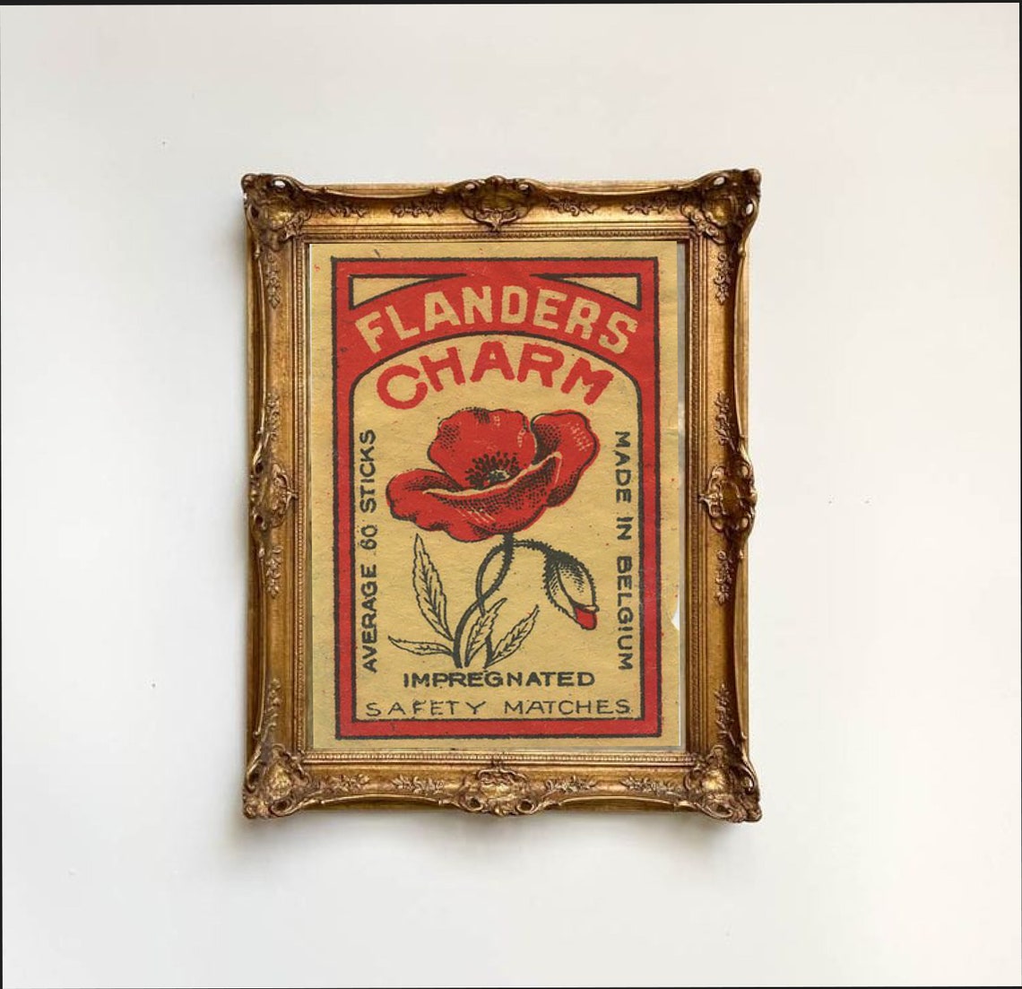 Printable Vintage Poppy Flower Poster, Printable Botanical Wall Art ...