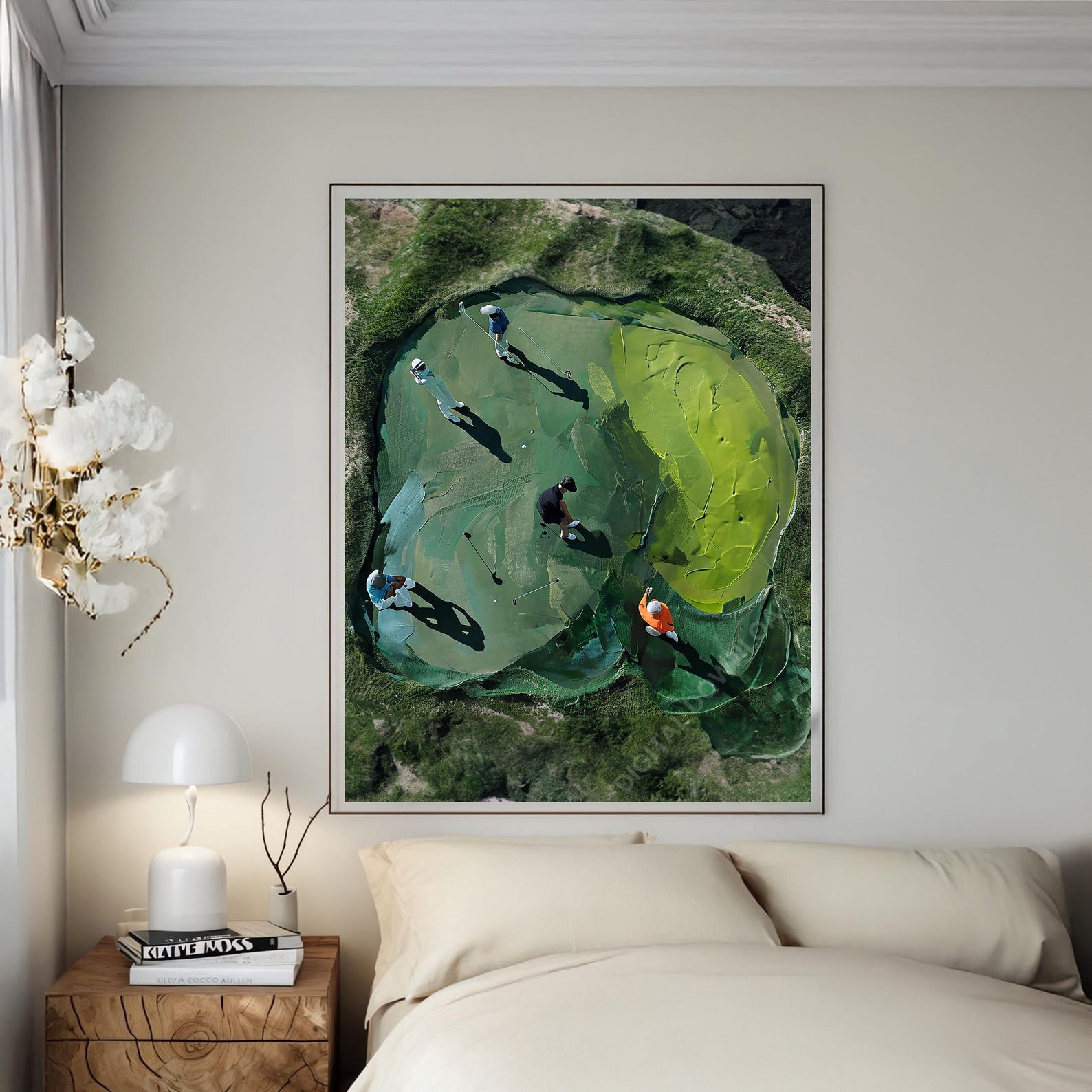 Vintage Golf Poster, Golf Decor for Man Cave, Abstract Golf Painting ...