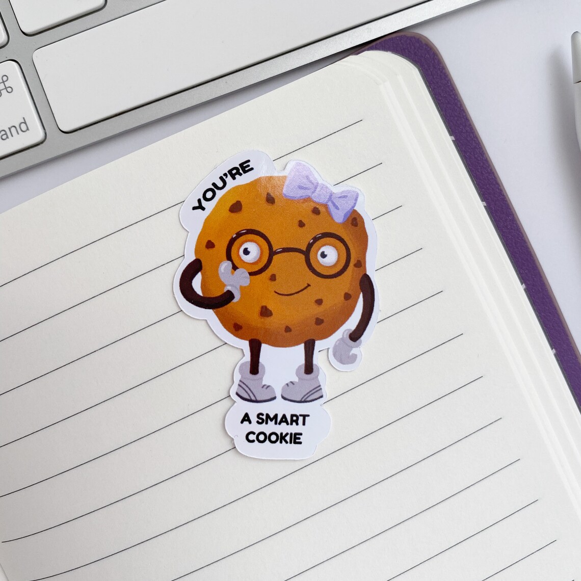 Funny Cookie Sticker, Smart Cookie Sticker, Cute Sticker, Quote Sticker ...