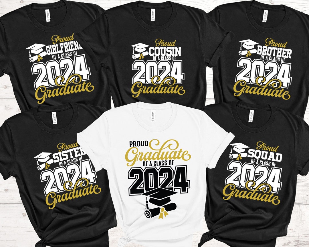 Custom Graduation Tee Personalized Graduate 2024 Shirt Class of 2024 ...