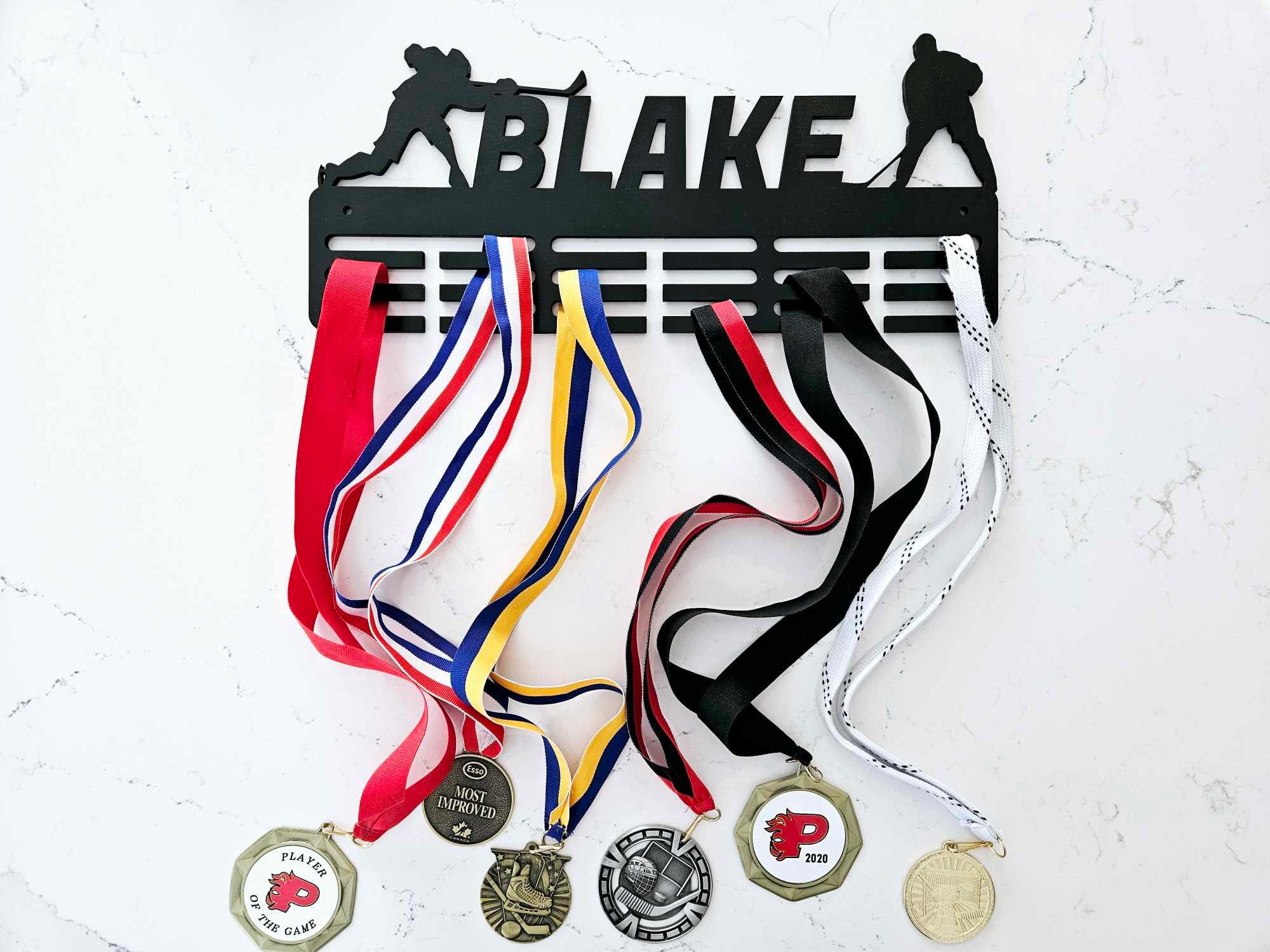 Personalized Wooden Medal Hanger, Custom Design, Custom Medal Display ...