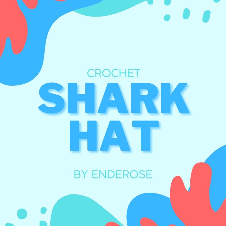 Shark Hat Crochet Pattern - Etsy