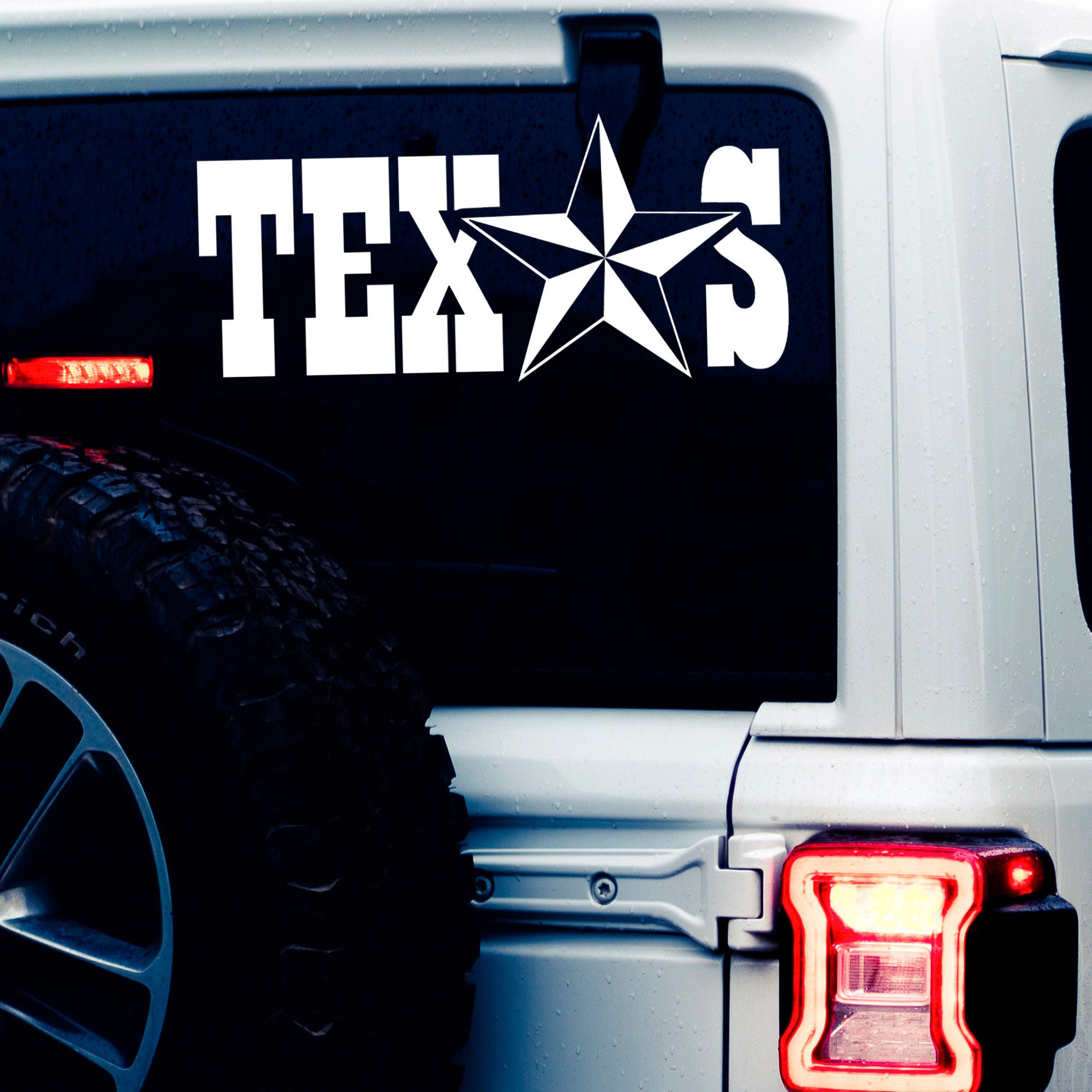 Texas Star, Star Army, Texas Vinyl Decal for Car, Laptops, Mirrors ...