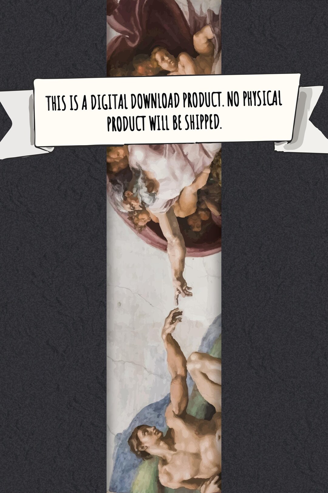 The Creation of Adam Remagined, Michelangelo, Digital Illustration Wall ...