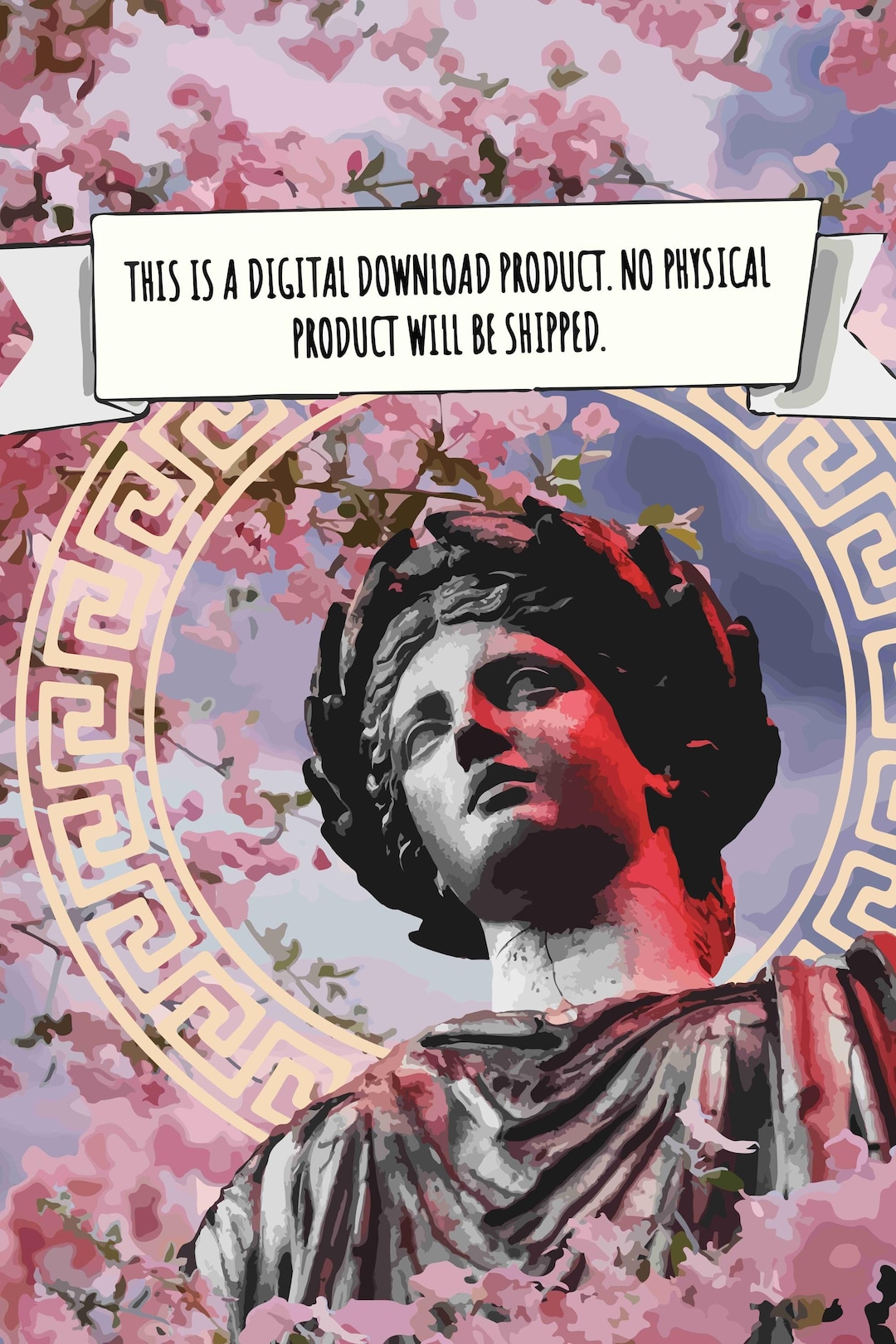 Ancient Goddess, Greek Aesthetics in Flowers, Home Decoration, Modern ...