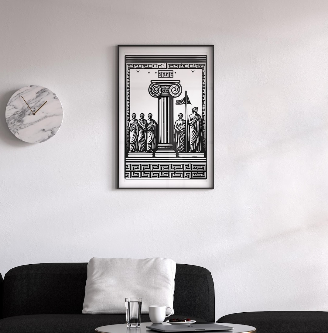 Ancient Greek Wall Art, Mythology Digital Print, Hellenistic Home Decor ...