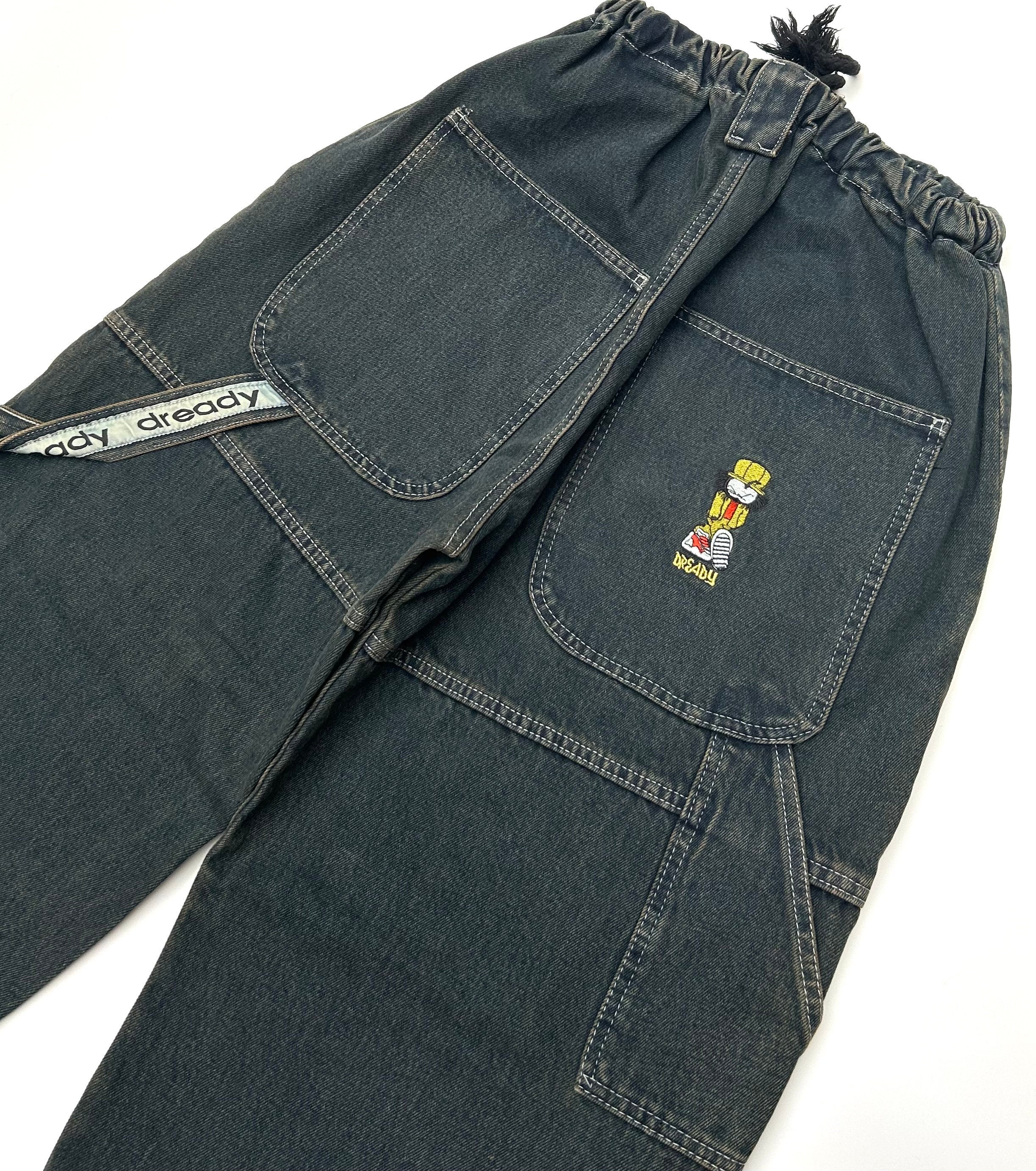 Vintage 90s Dready Dready Baggy Jeans Size M Hip Hop Rasta Skateboard ...