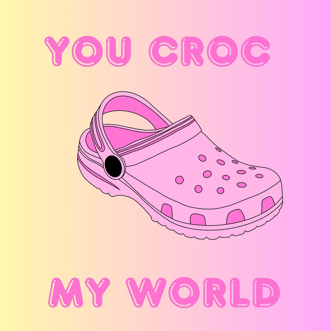 You Croc My World Digital Print | Wall Art - Etsy