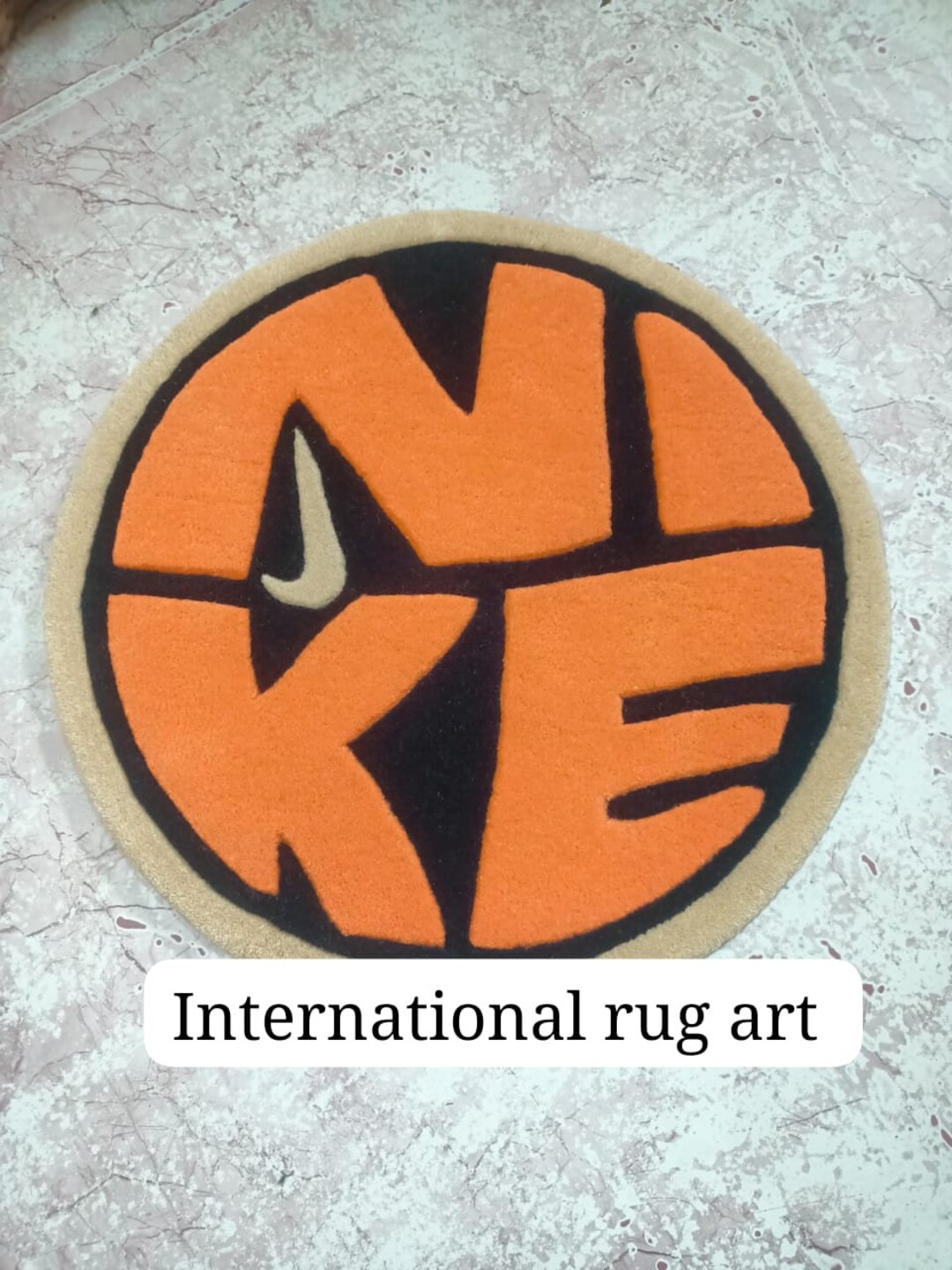 Nike Round Tufted Carpet Anti-slip Childrens Playground Soft Plush Rugs ...