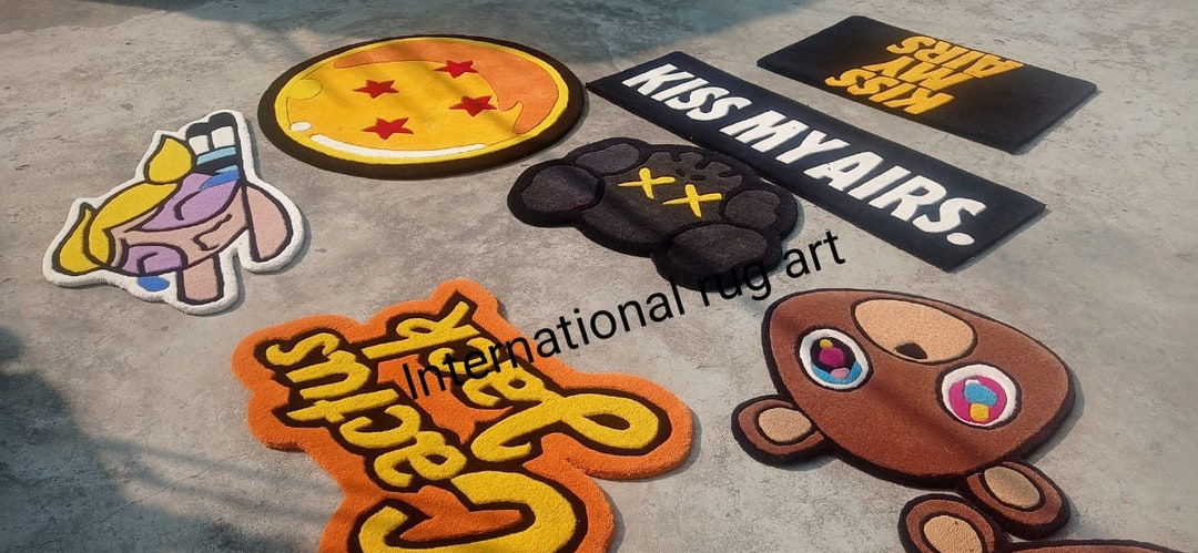 Custom Rugs Tufted Custom Name Rug Customized Tufting Rug Anime Tuft ...