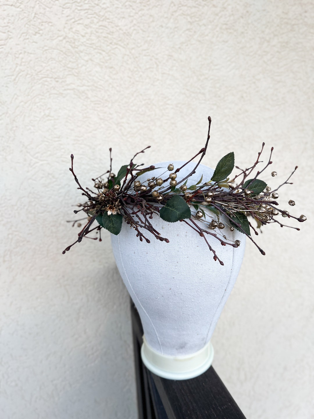 Gothic Branches Crown for Men, Halloween Costume Headpiece, Dried ...
