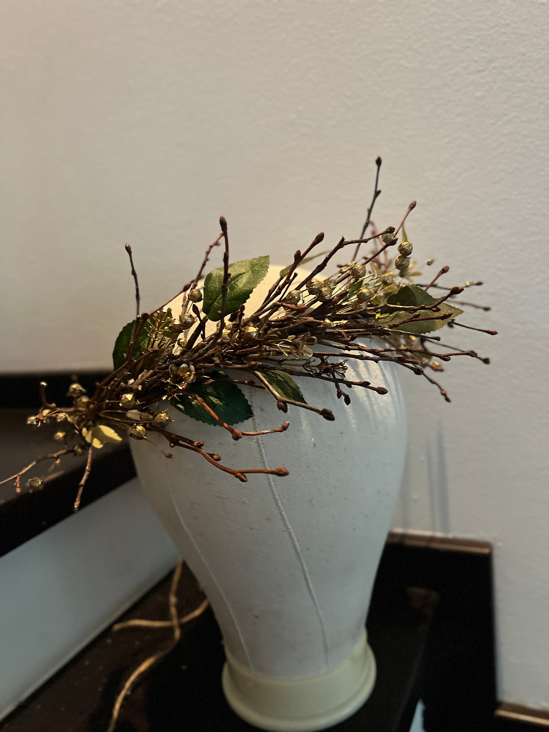 Gothic Branches Crown for Men, Halloween Costume Headpiece, Dried ...