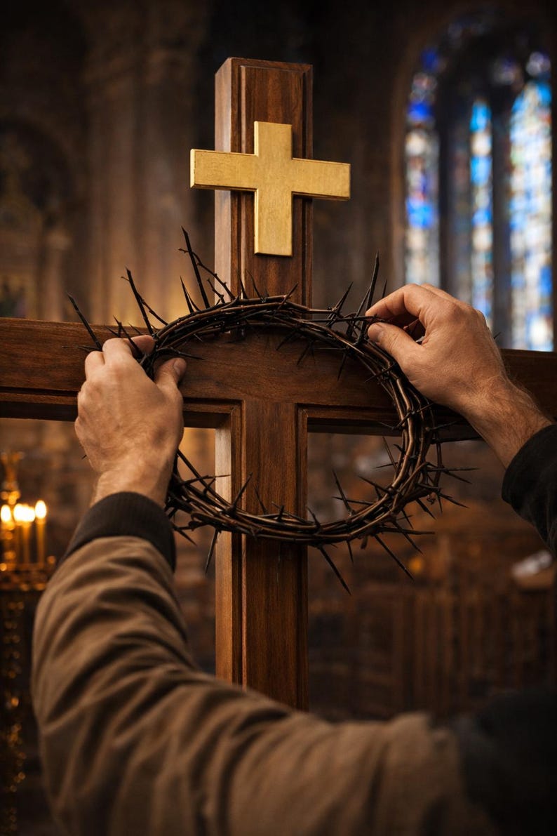 Crown of Thorns Wreath Christian Wall Decor - Etsy
