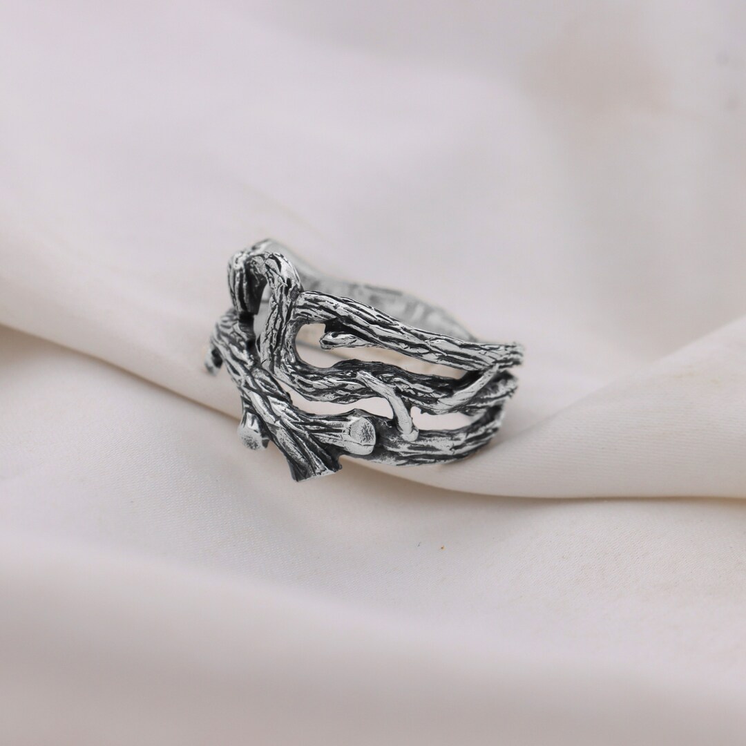 Sterling Silver Ring, Texture Ring, Statement Designs Ring, 925 ...