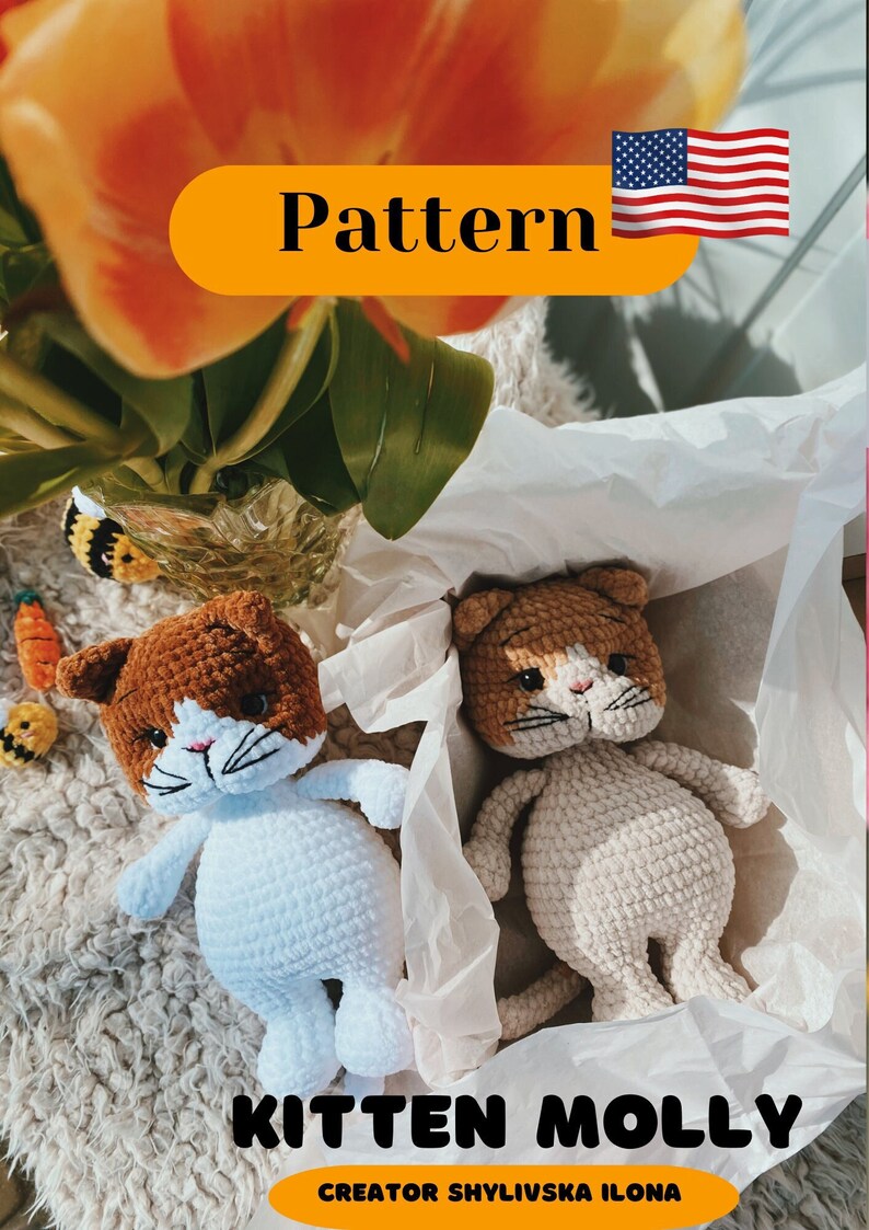 Crochet Kitty Crochet Pattern Cat Kitty Amigurumi Crochet Kitty Pattern ...