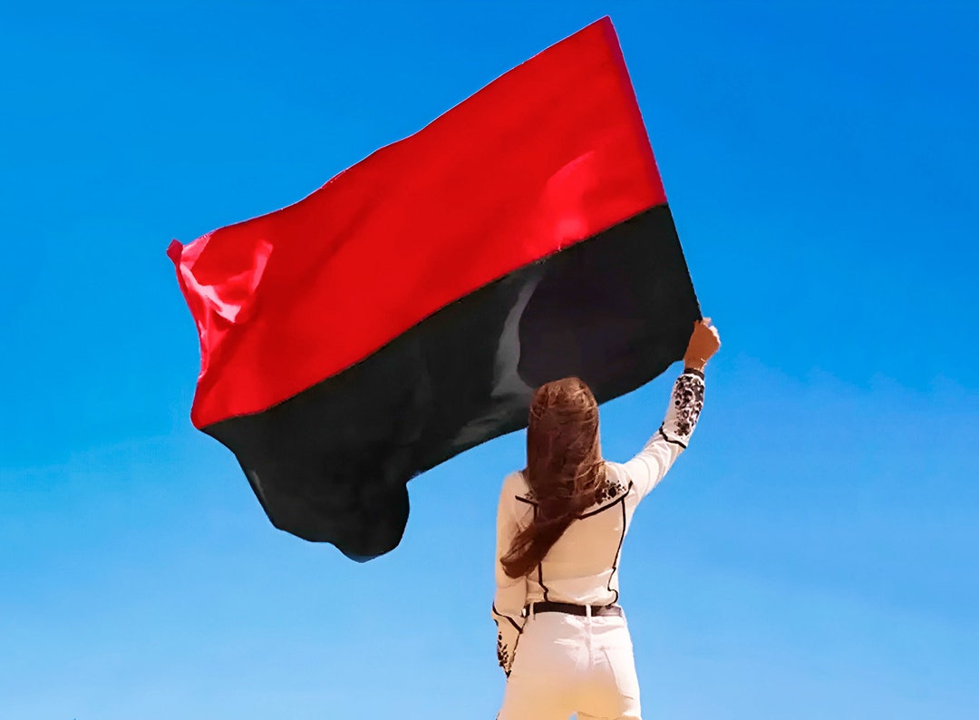 Flag Ukraine UPA OUN Gabardine 100x150 Cm Red-black - Etsy