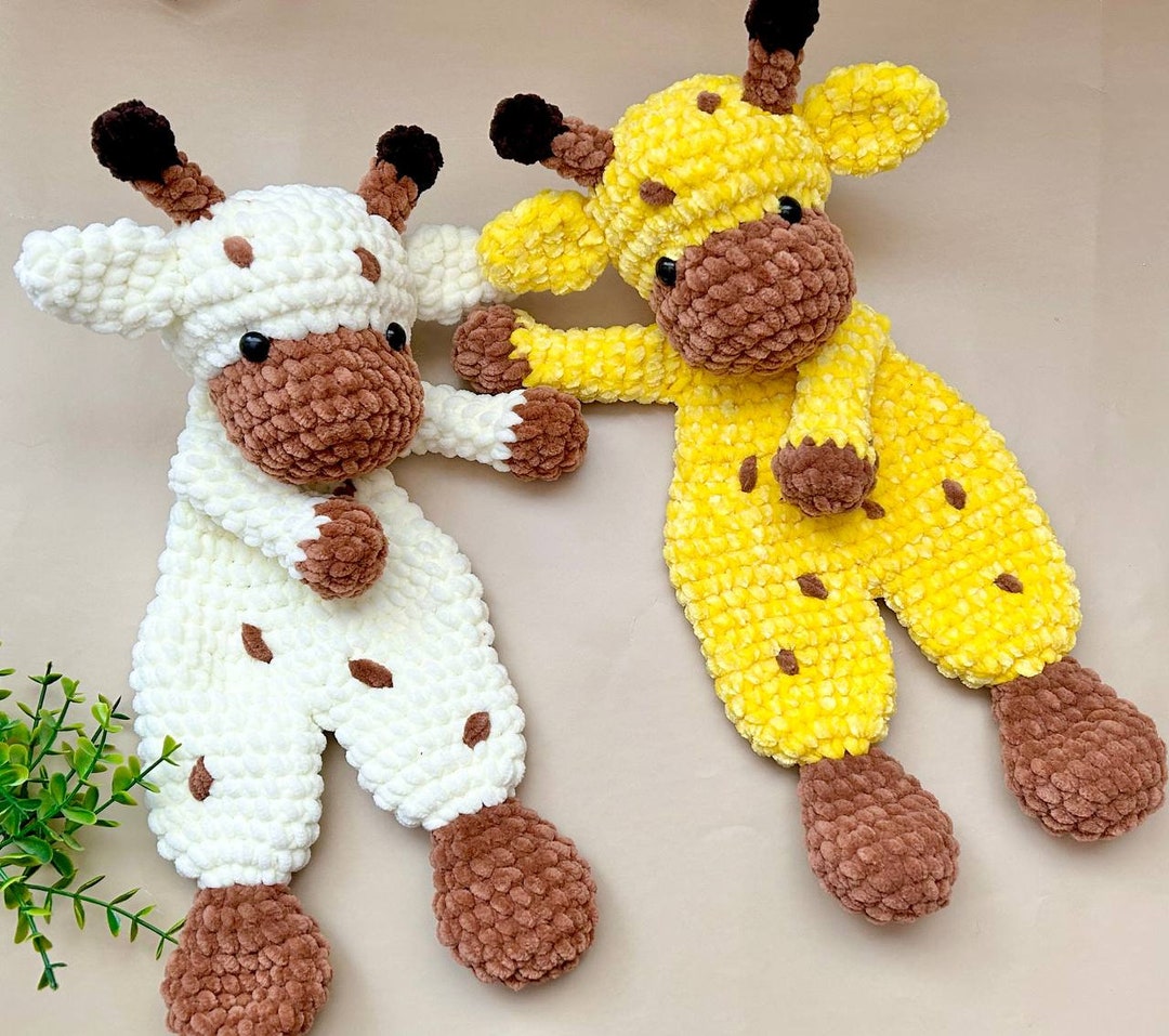 Crochet Giraffe Snuggler Pattern Crochet Plush Lovey Pattern Amigurumi ...