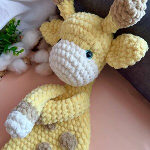Crochet Giraffe Snuggler Pattern Cuddle Animals Lovey Pattern for Kids ...