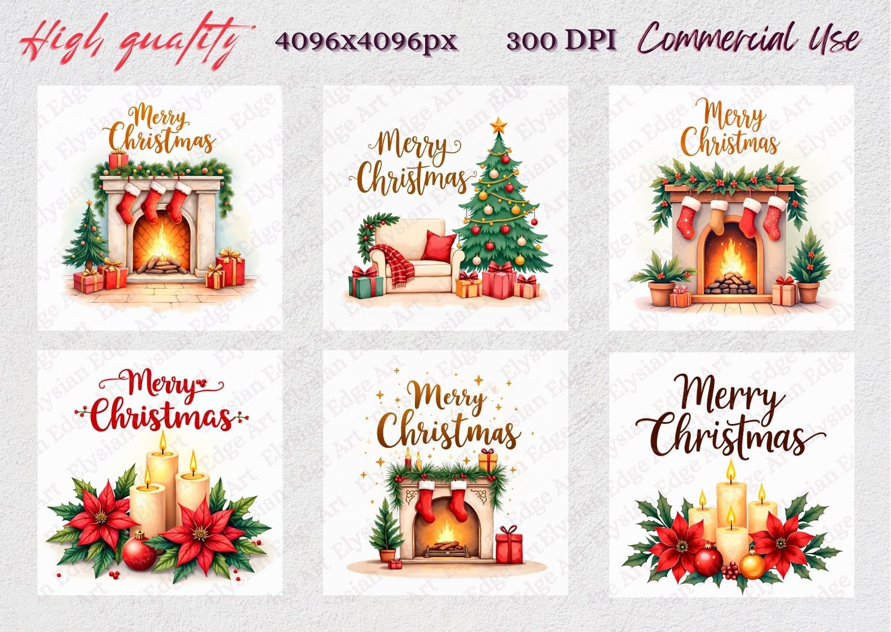 Merry Christmas Clipart, Book Clipart, Holiday Reading Clipart, Winter ...