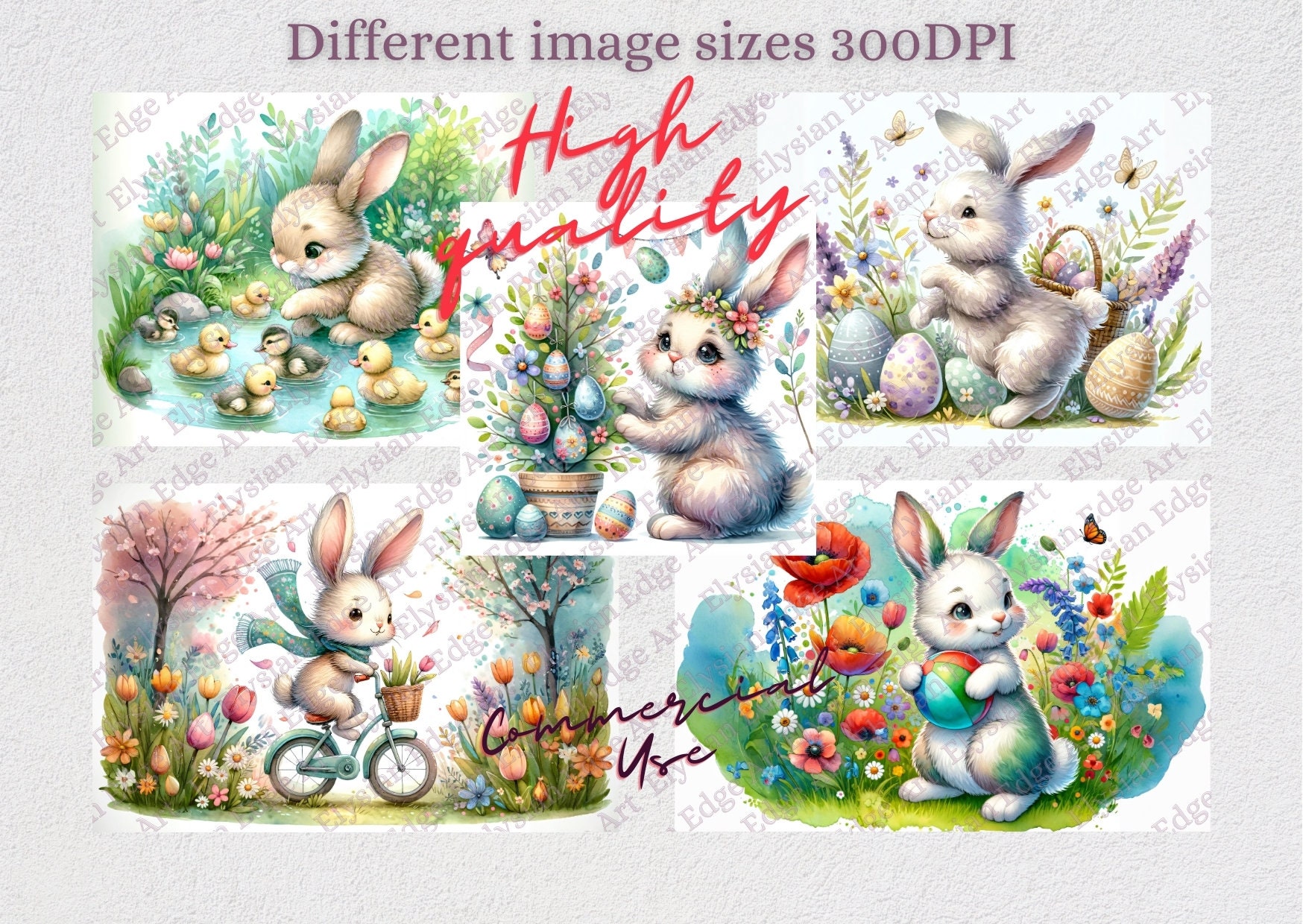 Funny Spring Bunny Clipart, Cute Spring Bunny Clipart, Bunnies and ...