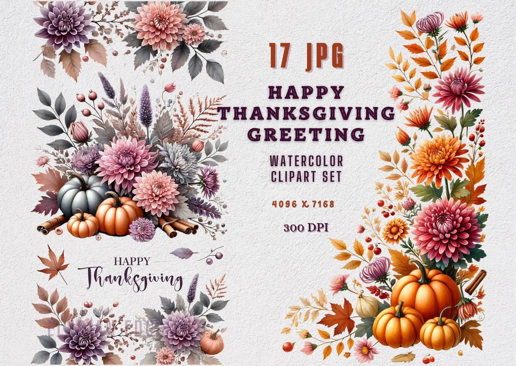 Happy Thanksgiving Greeting Clipart, Fall Thanksgiving, Happy ...