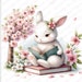 Cute Spring Clipart With Bunny, Cute Easter Bunny Clipart, Bunnies and ...