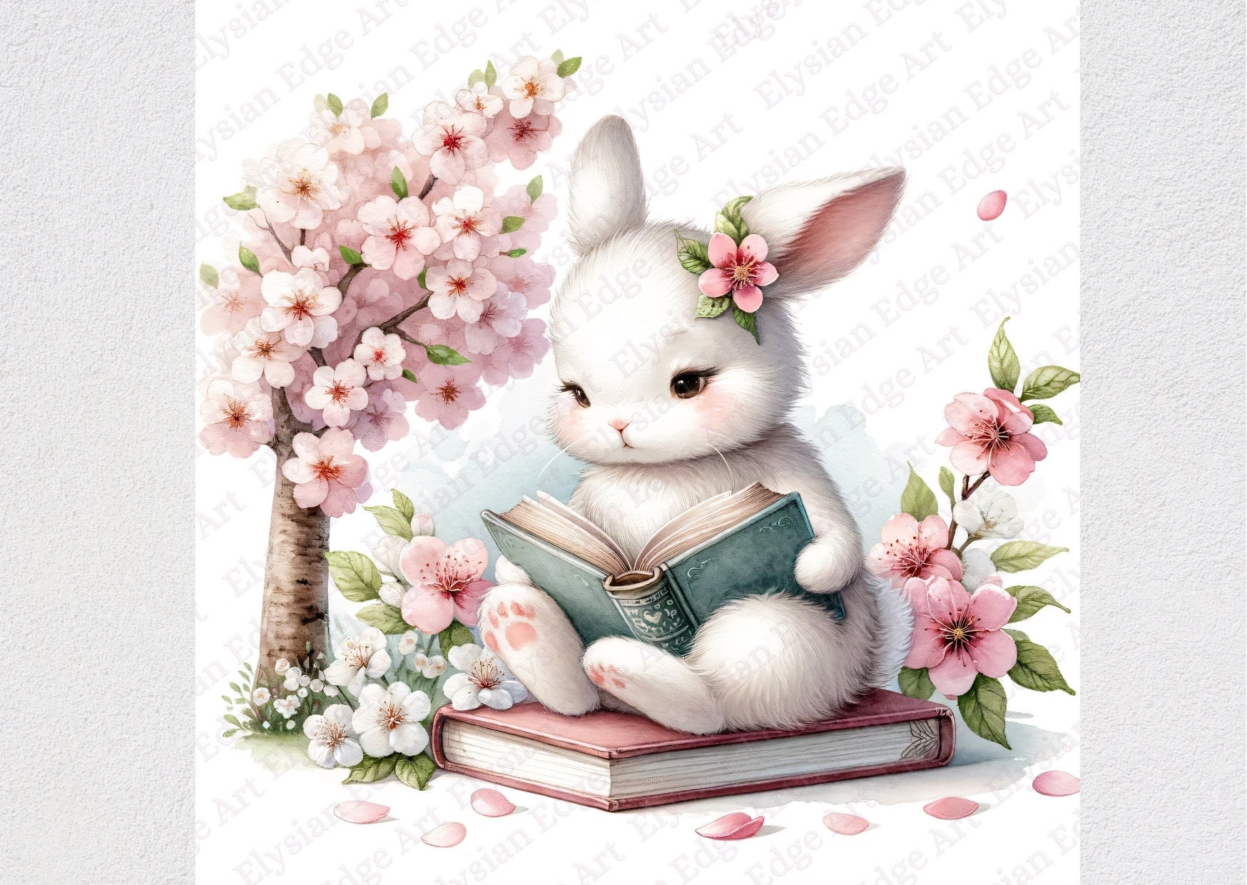 Cute Spring Clipart With Bunny, Cute Easter Bunny Clipart, Bunnies and ...