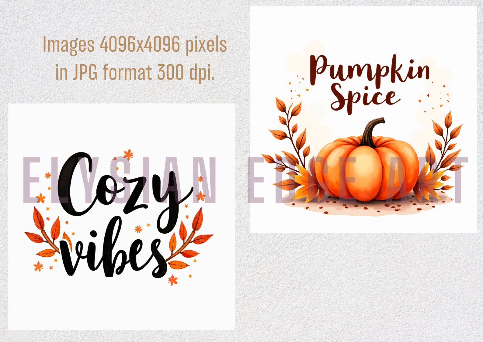 Cozy Fall Phrases & Watercolor Clipart Set, Autumn Quotes and Phrases ...