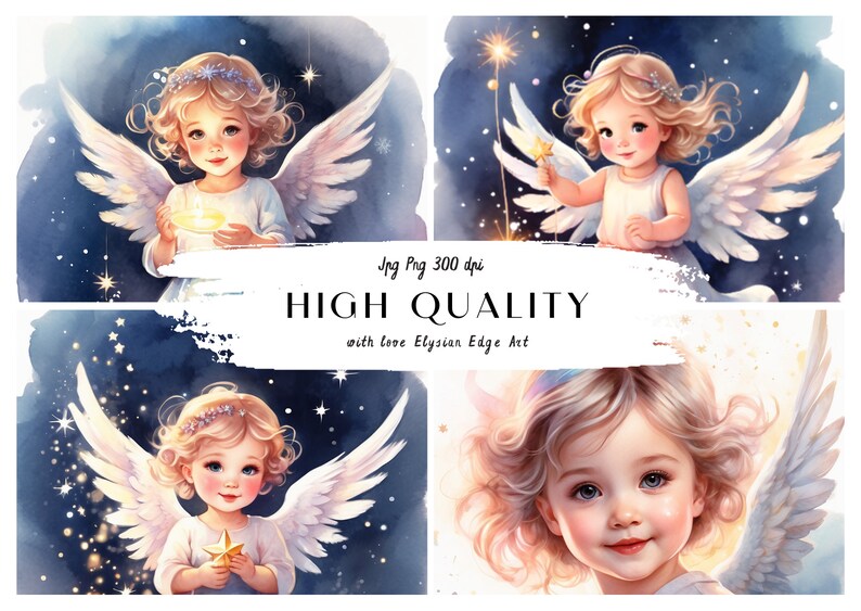 Watercolor Cute Christmas Angel Clipart, Cute Angel, Christmas Mood ...
