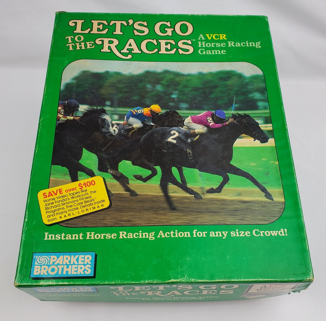 Vtg Parker Brothers Let's Go to the Races VCR Horse Racing Game - Etsy