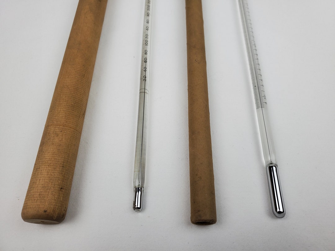 Bundle of 2: Vintage Laboratory Glass Thermometers - Etsy
