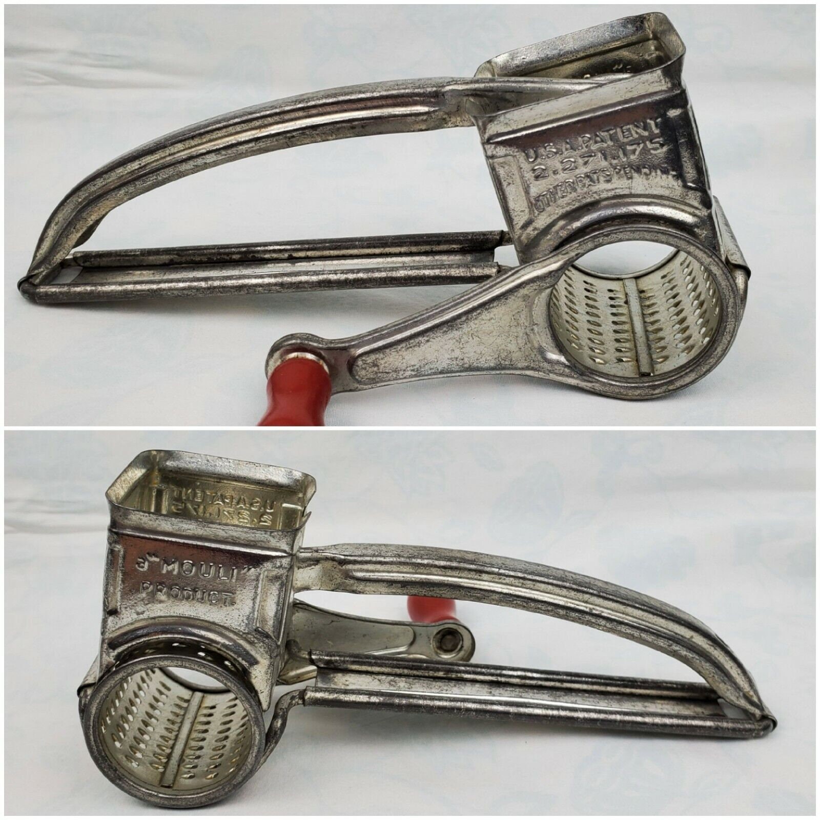 Vintage/antique 3 Kitchen Metal Tools: Cheese Grater, Bone Saw & Hand ...