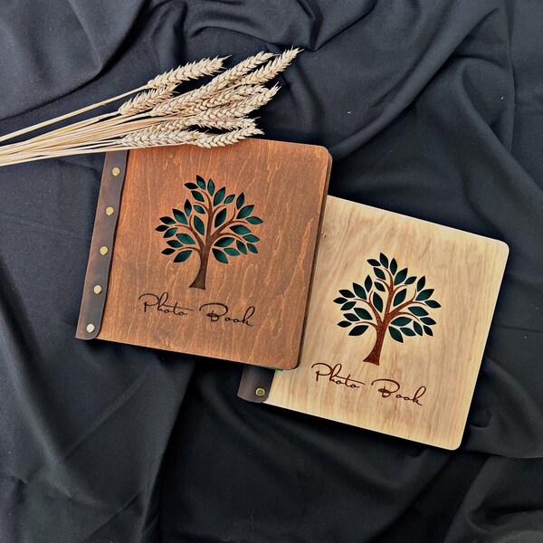 Wood Scrapbook - Etsy