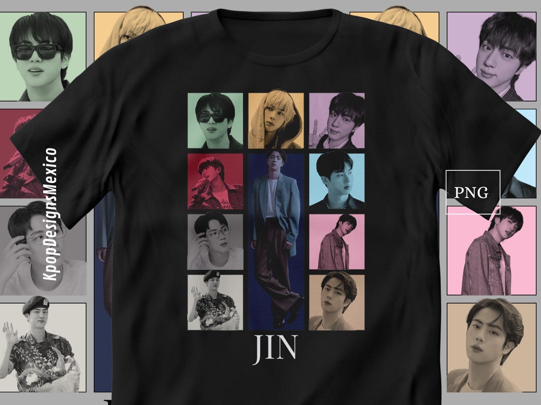Jin T-shirt Design Jin Design K Pop Design Jin T-shirt Design Ready to ...