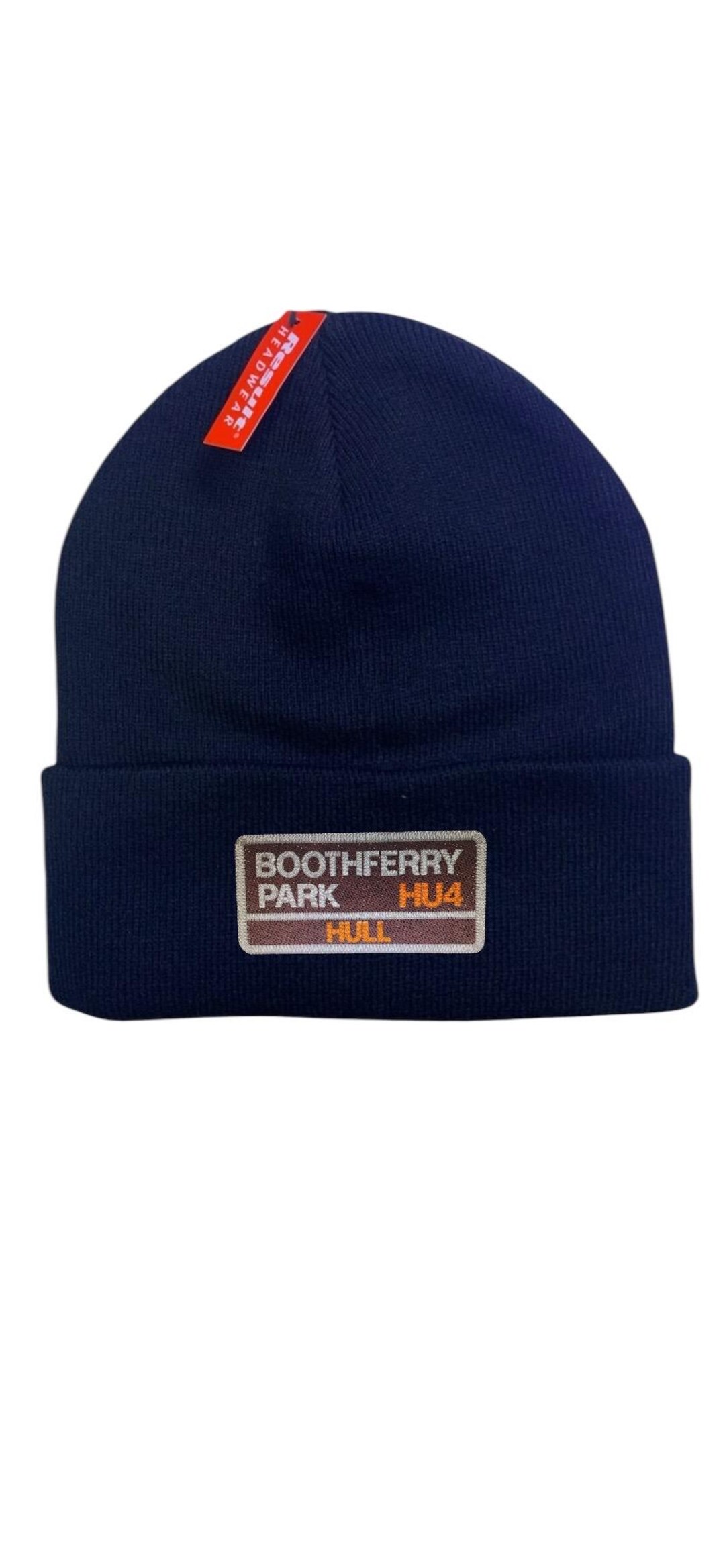 Hull Boothferry Park Beanie Hat. Embroidered in Team Colours White and ...
