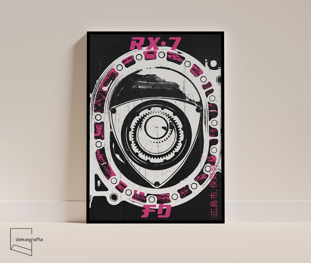 Mazda RX-7 RX7 Poster Car Poster JDM Japanese Cars - Etsy